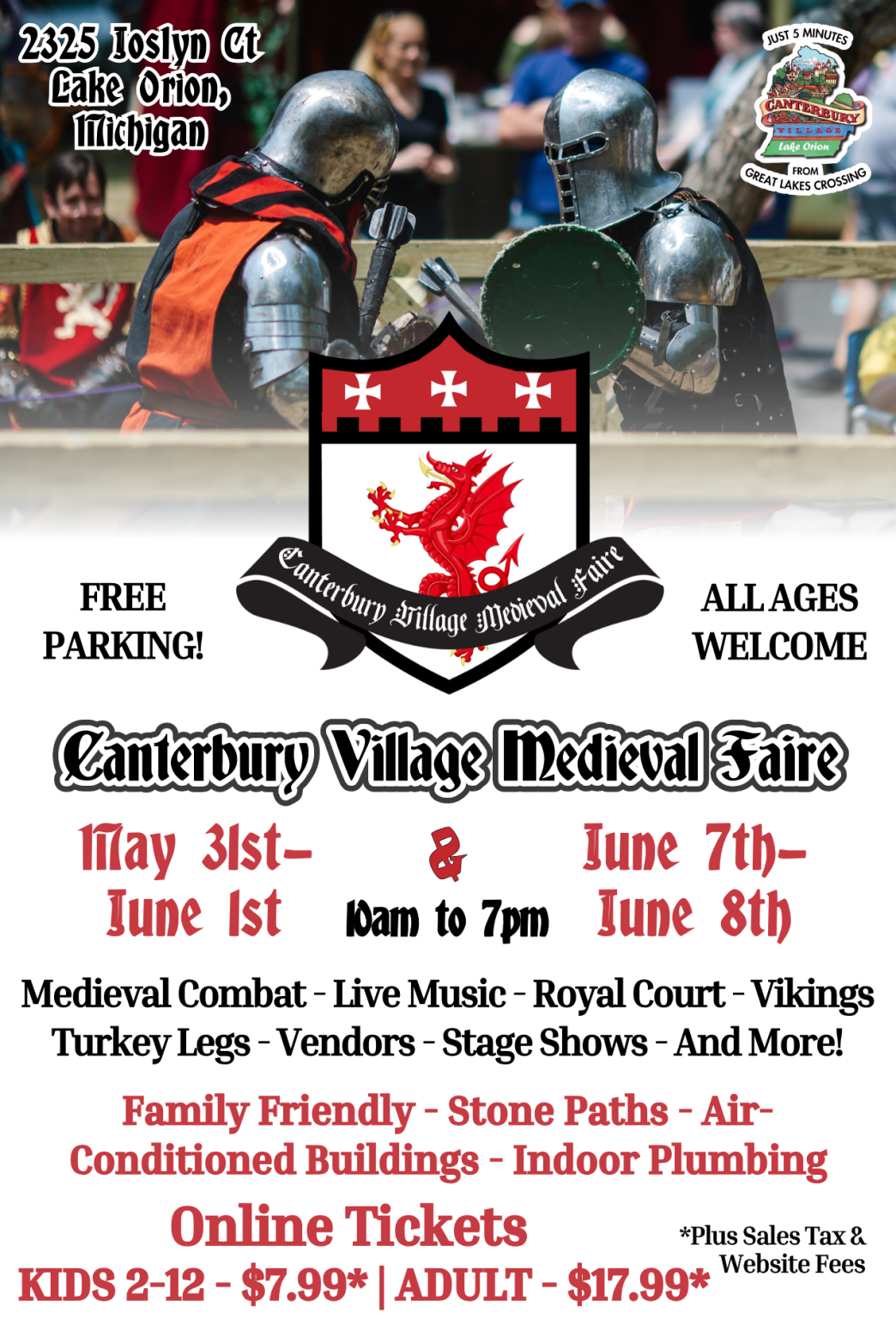 Canterbury Village Medieval Faire – Canterbury Village – Lake Orion