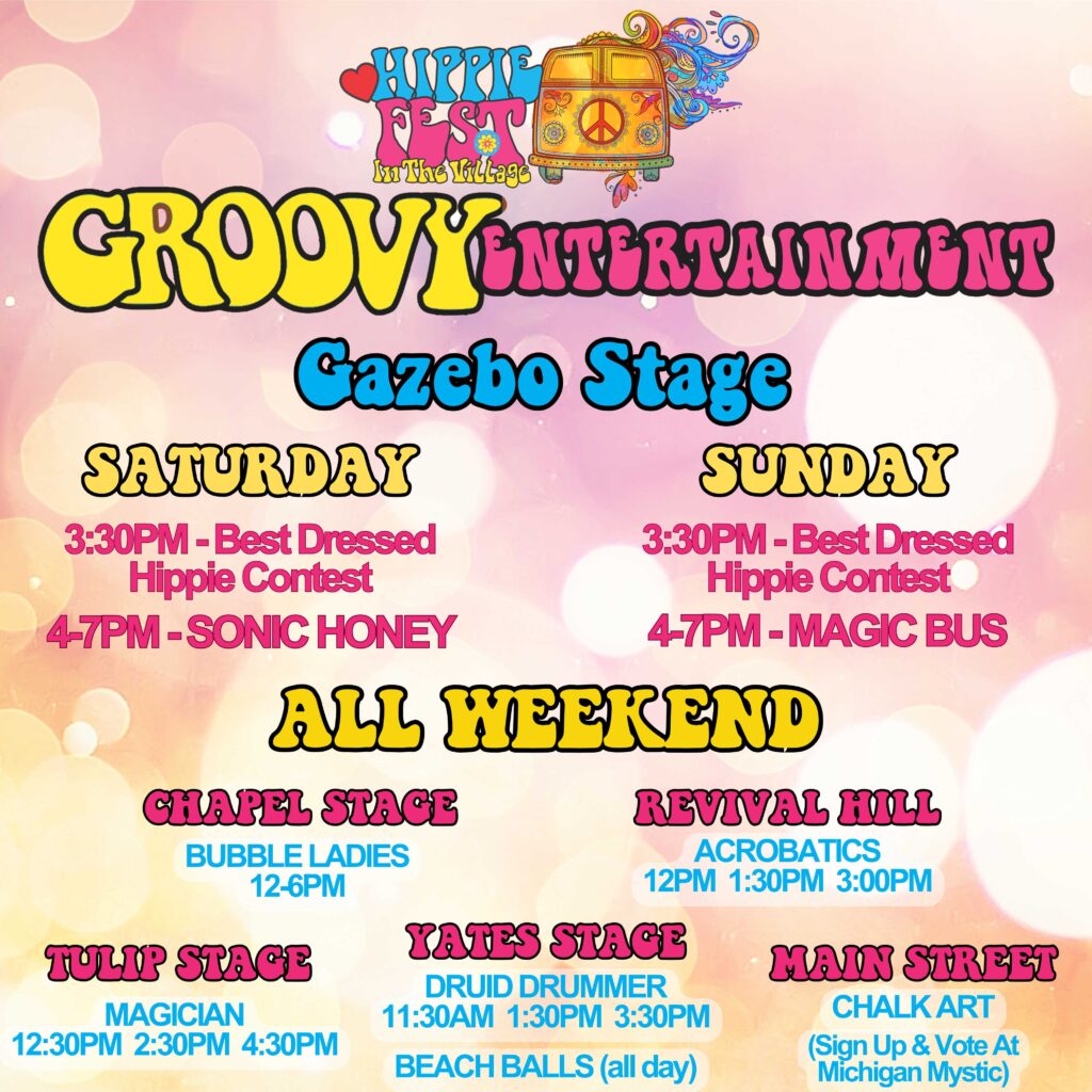 Hippie Fest in the Village – Canterbury Village – Lake Orion