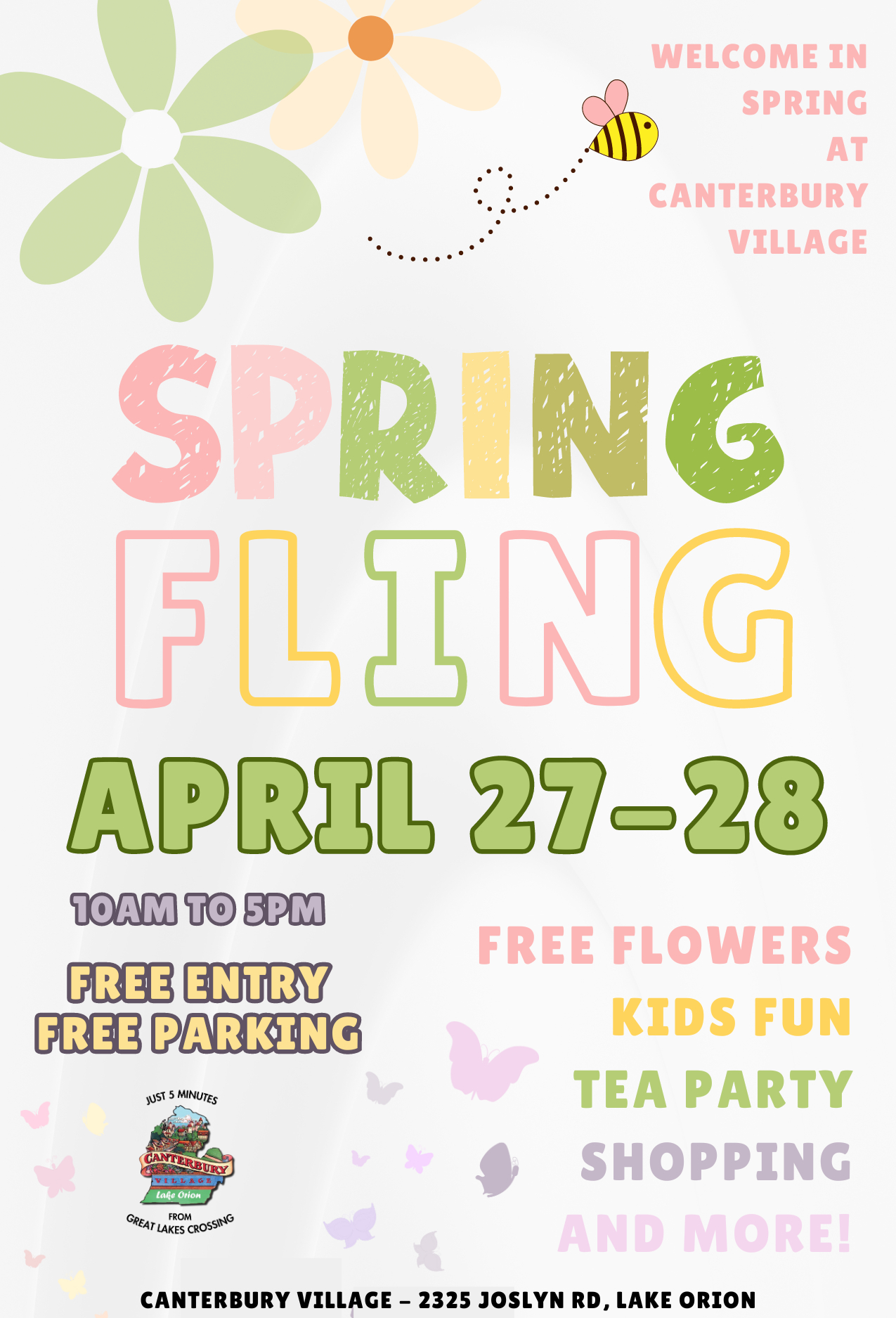 Canterbury Spring Fling – Canterbury Village – Lake Orion