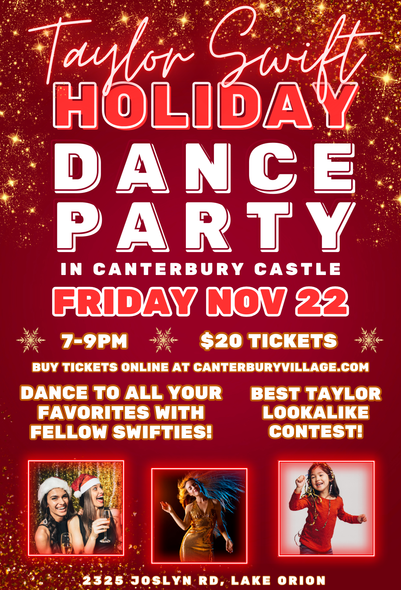 Taylor Swift Holiday Dance Party – Canterbury Village – Lake Orion