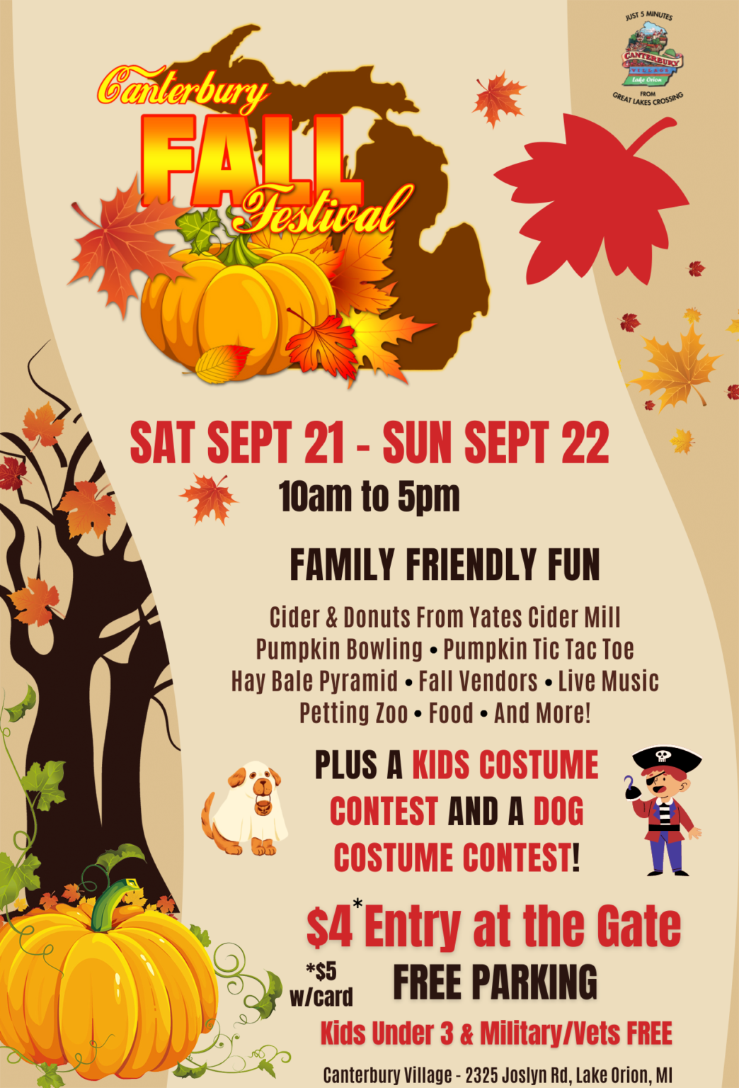 Canterbury Fall Festival – Canterbury Village – Lake Orion