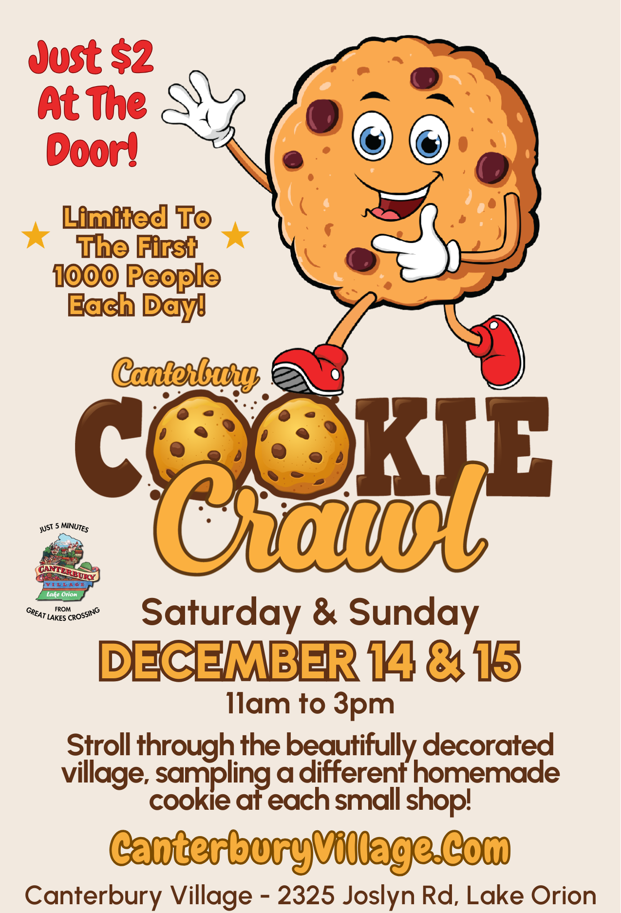 Canterbury Cookie Crawl – Canterbury Village – Lake Orion