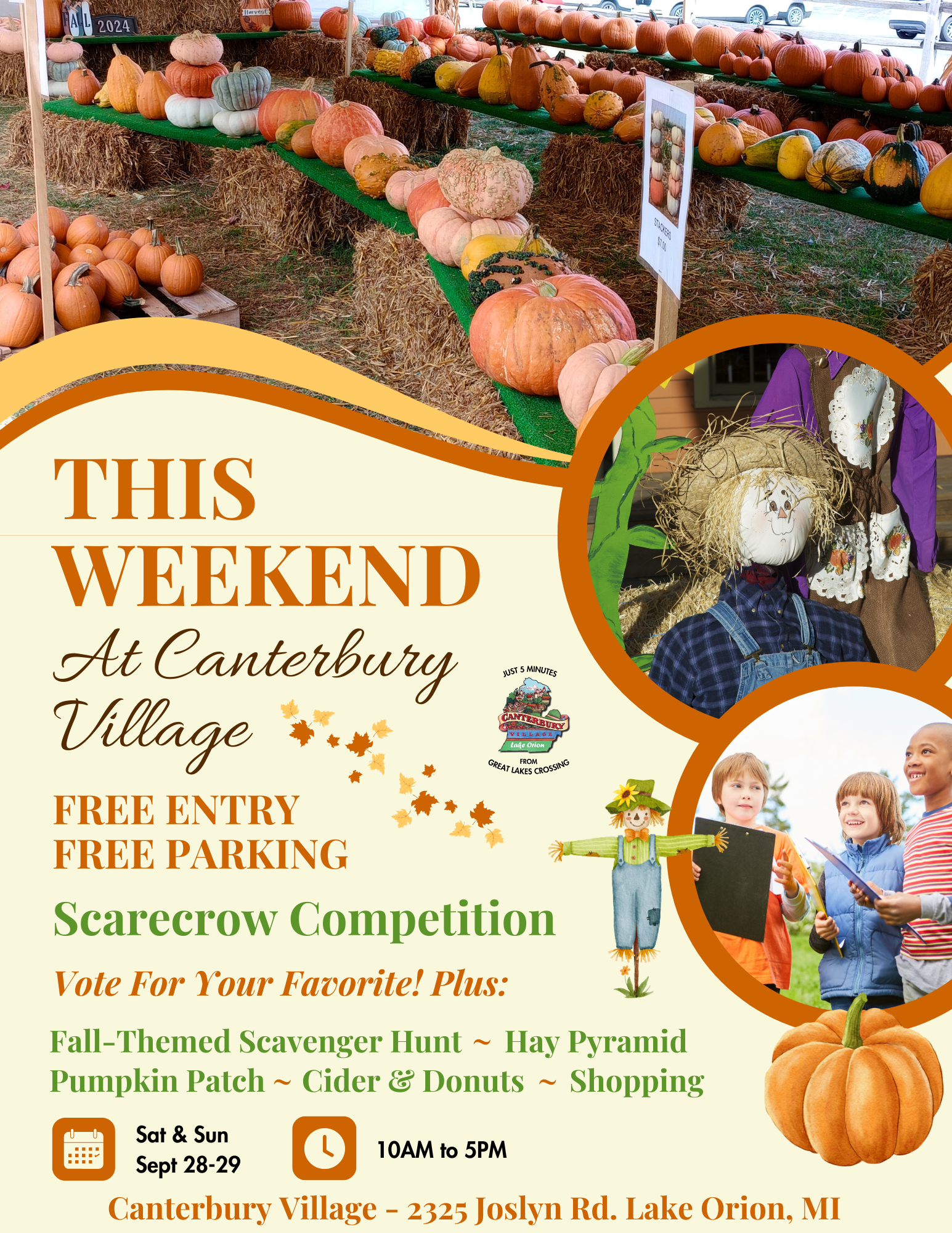 Pumpkin Weekend – Canterbury Village – Lake Orion