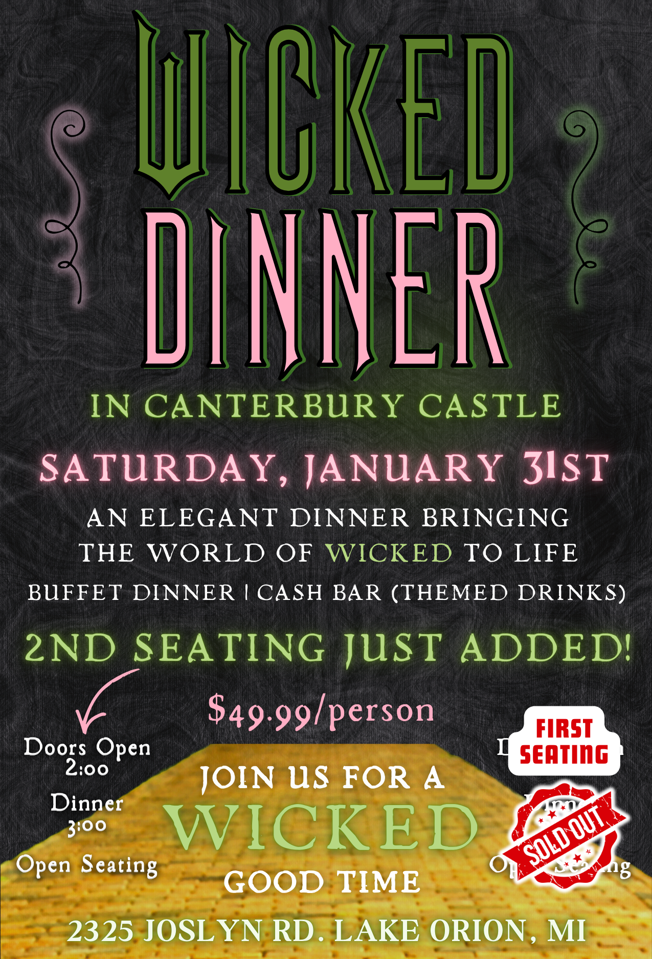 Wicked Dinner – Canterbury Village – Lake Orion