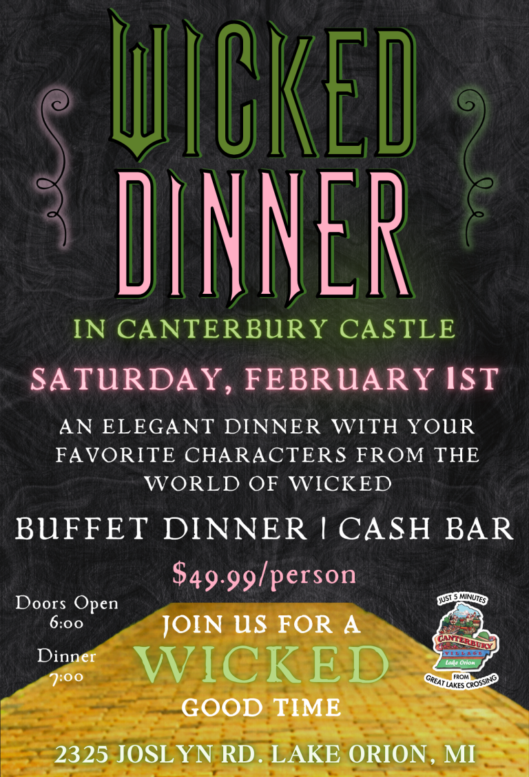 Wicked Dinner – Canterbury Village – Lake Orion